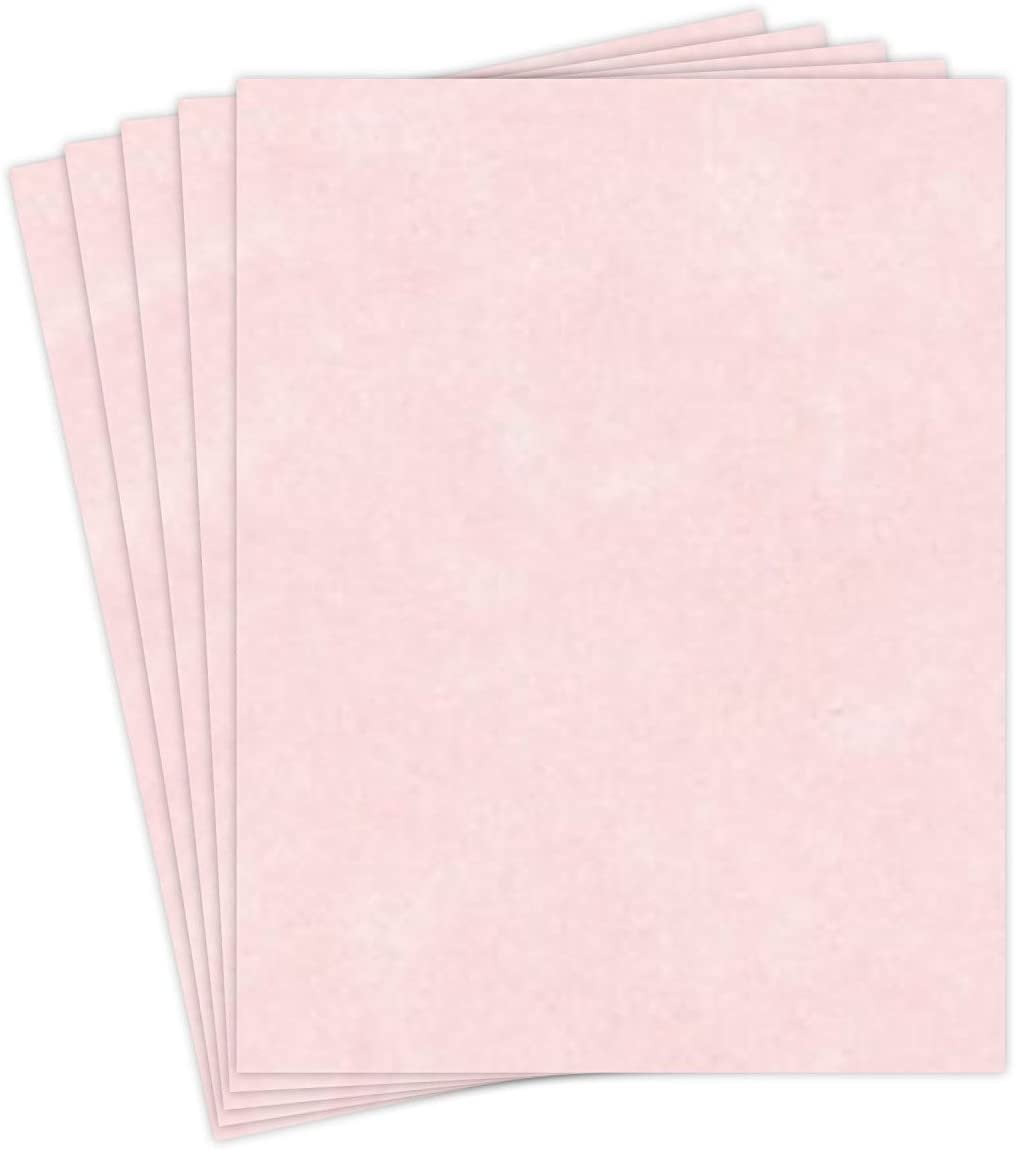 Pink Stationery Parchment Paper, A3-11.7" x 16.5", 60lb / 90gsm Text 50 ...