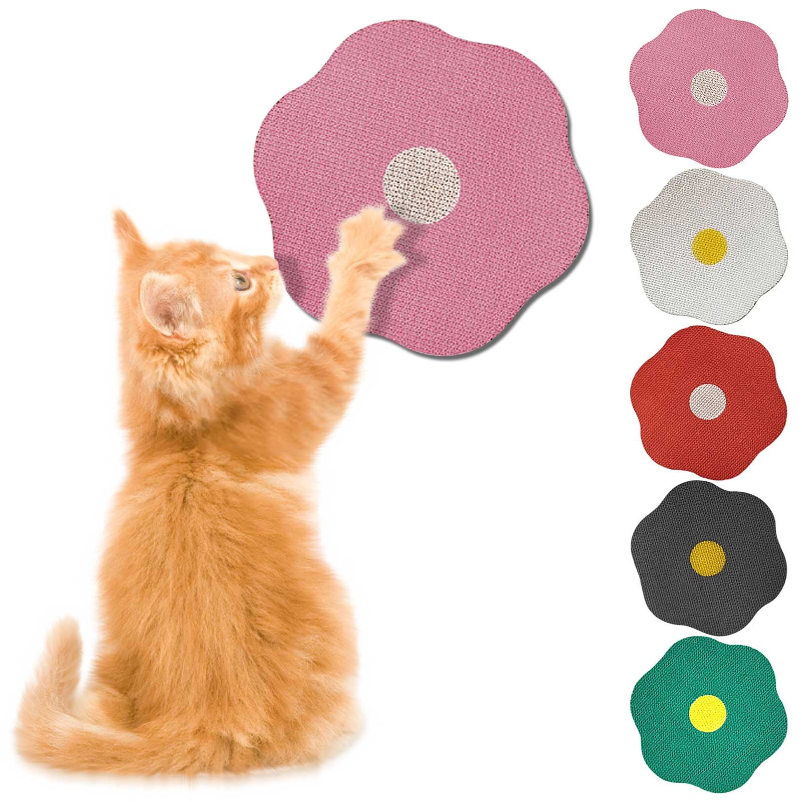 Pink Stickable Vertical Cat Scratching Board for Furniture Protection ...
