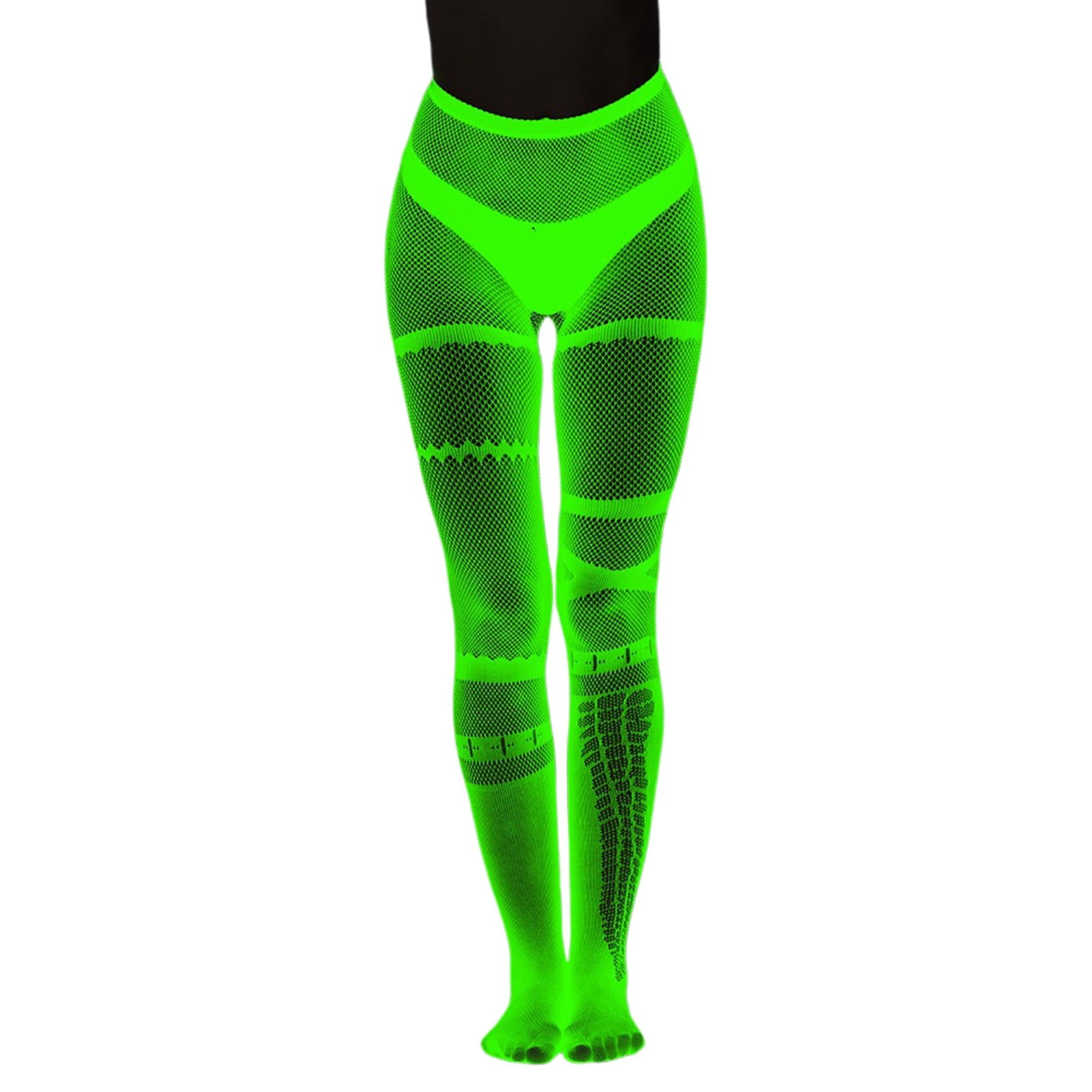 Pink Stockings Glow In The Dark Sexy Fishnet Stockings With Striped ...