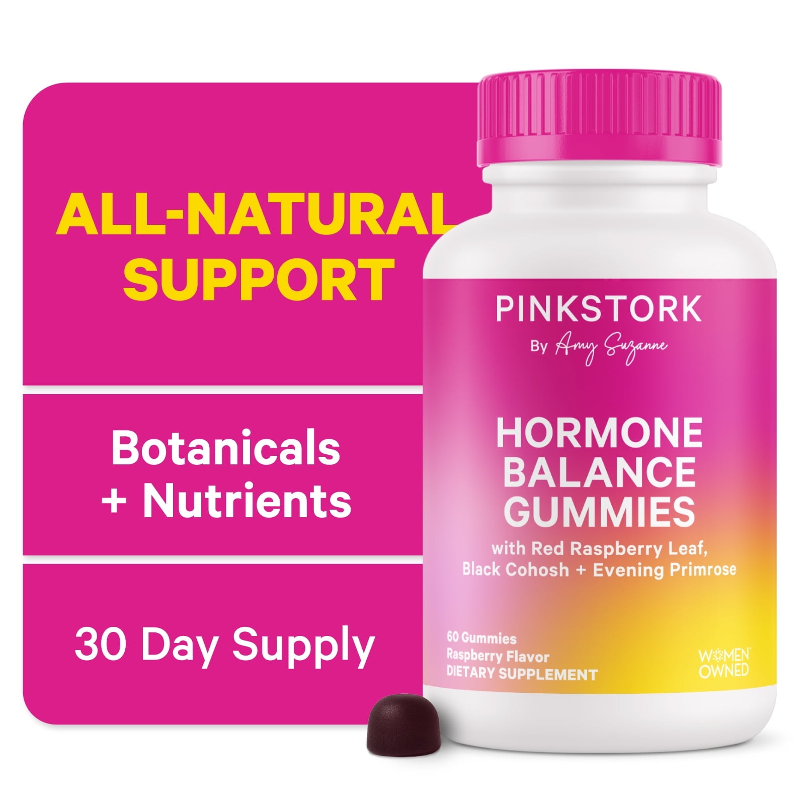 Pink Stork Hormone Balance Gummies for Women - 60 Gummy - Walmart.com