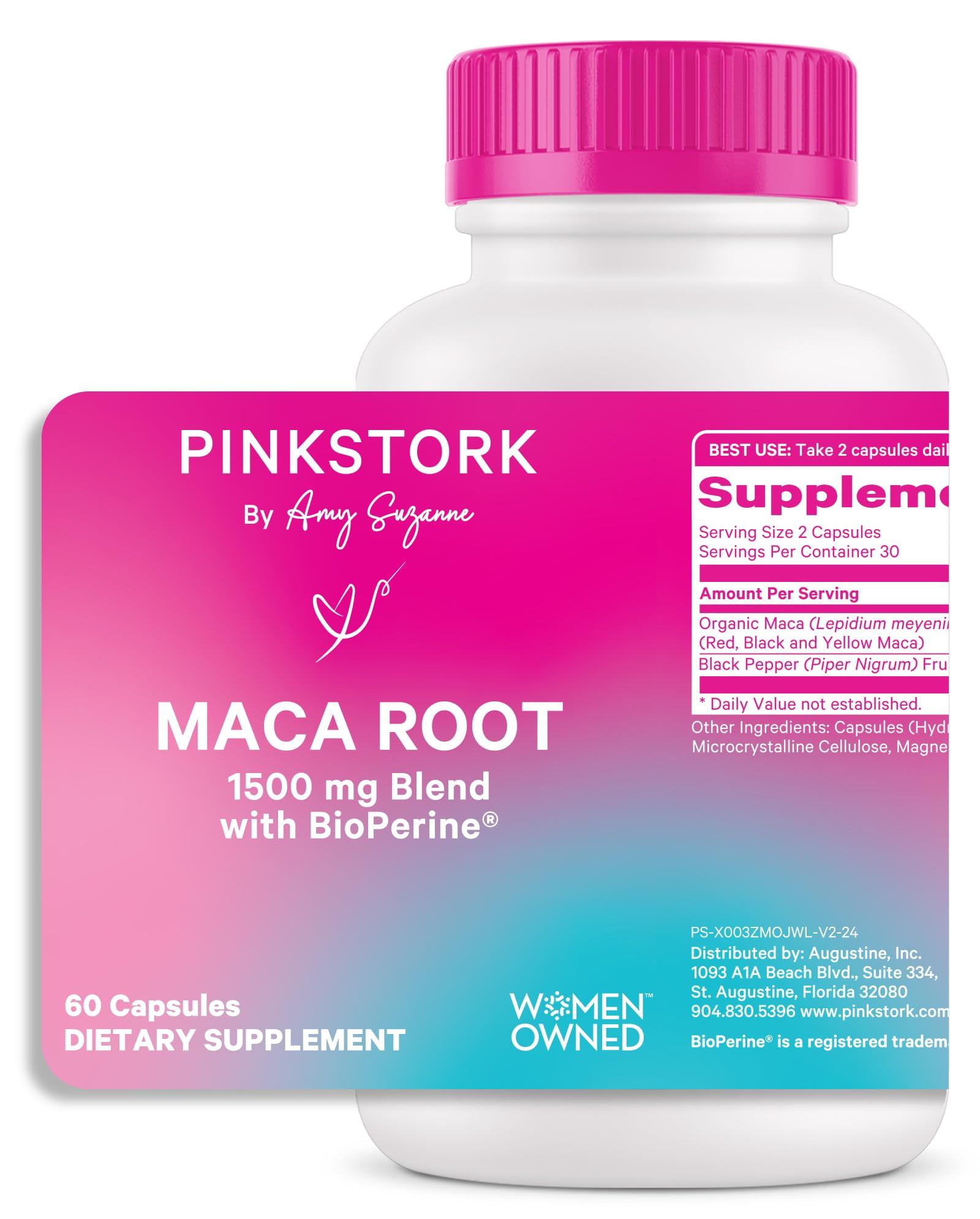 Pink Stork Maca Root Capsules- 60 Count - Walmart.com
