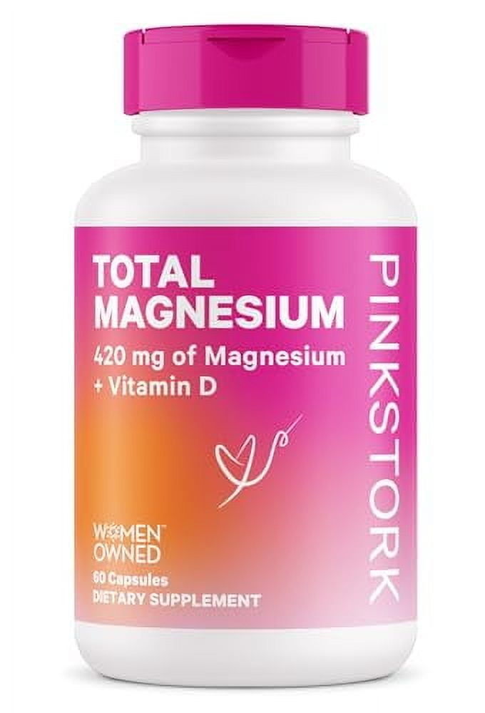 Pink Stork Magnesium Supplement for Women with Vitamin D - Mood ...