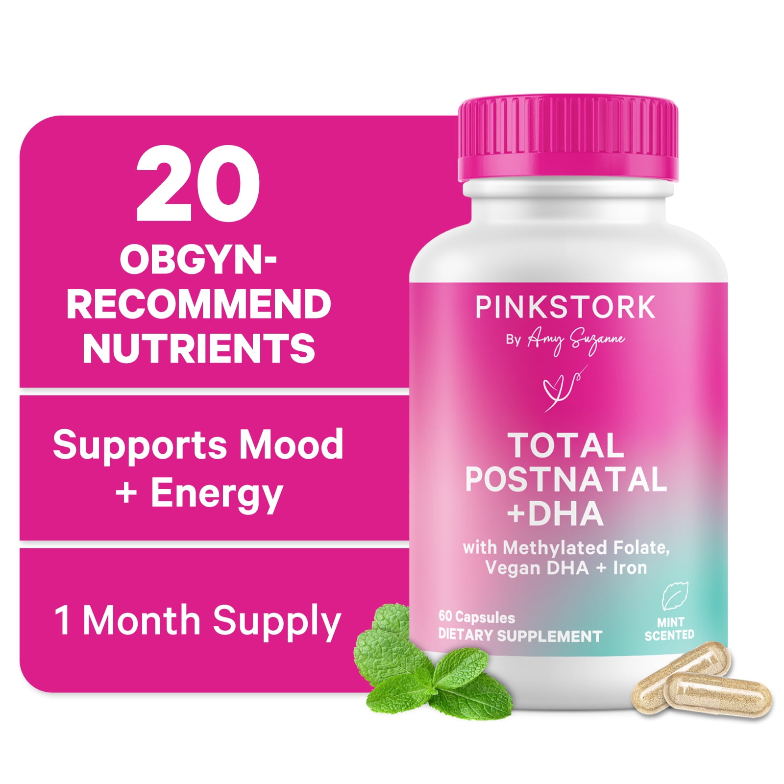 Pink Stork Postnatal Vit - Vitamin packs for ecommerce - Walmart ...