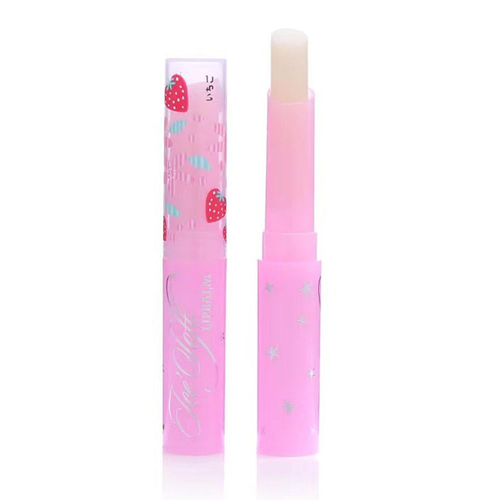 Pink Strawberry Temperature Color Changing Lip Balm Lipstick M0I6 ...