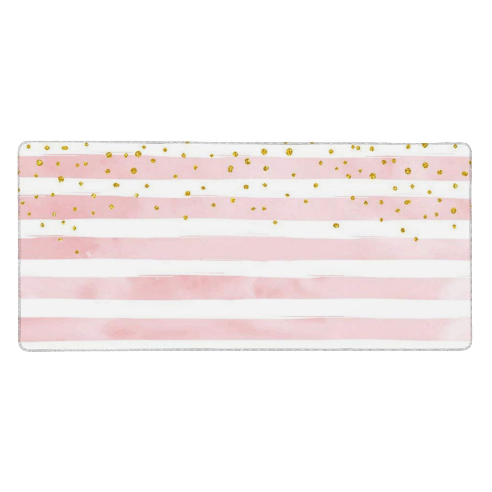 Pink Striped Glitter Mousepad Large Mouse Pad Desk Pad Computer ...
