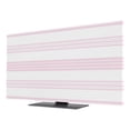 Pink Stripes TV Cover for 75 Inch Screen, Stretch Fabric Dustproof TV ...