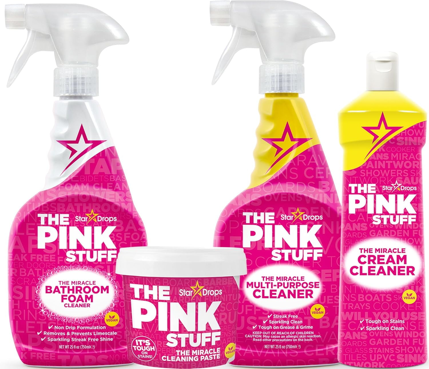 The Pink Stuff - Miracle Cleaning Ultimate Bundle – Paste, Multi ...
