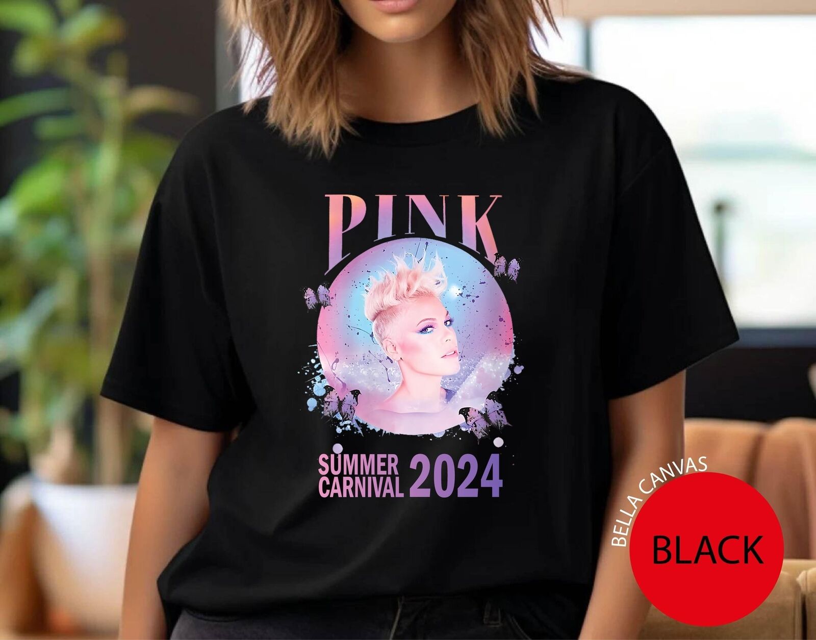 Pink Summer Carnival 2024 Trustfall Album Tee Pink Trustfall Tour ...