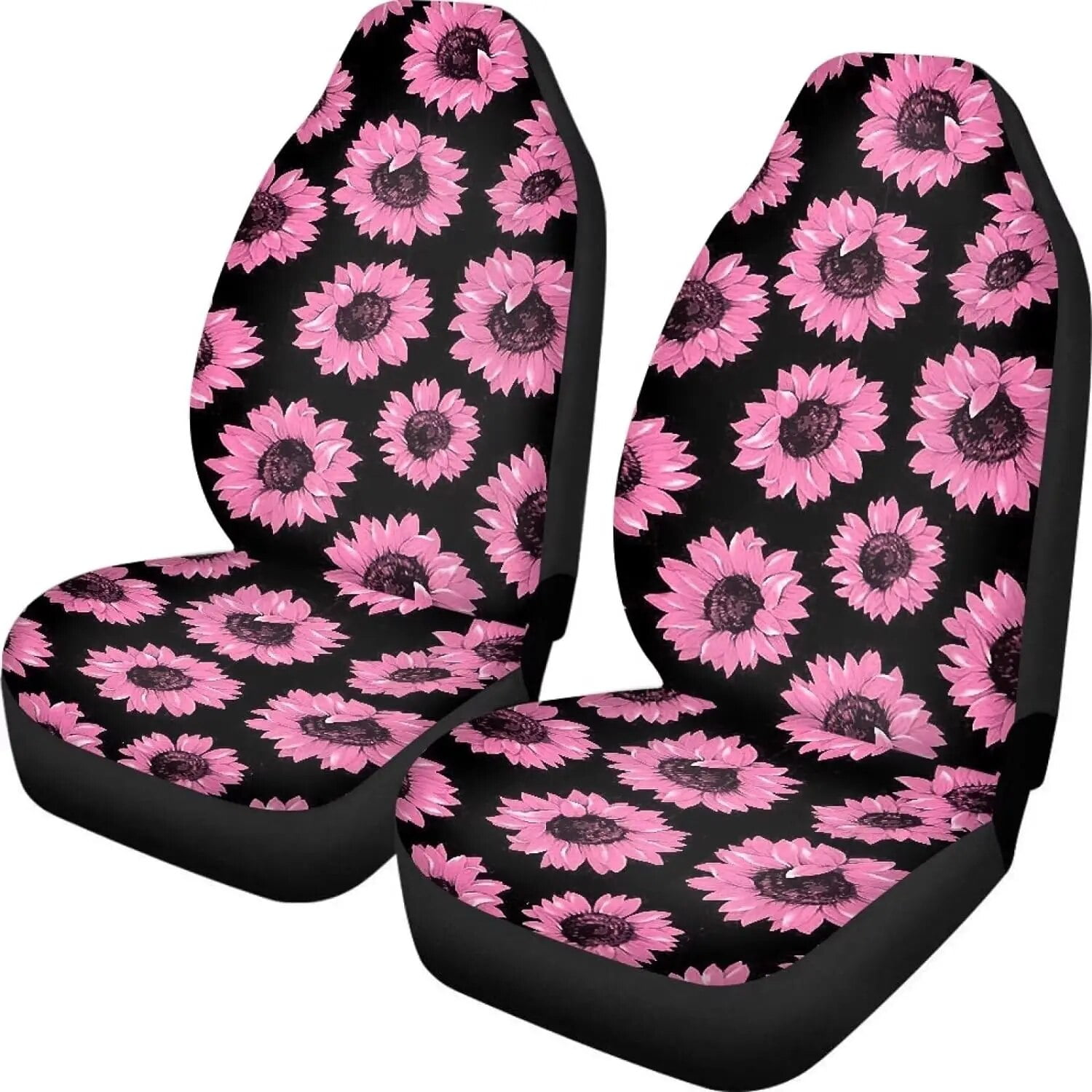 Pink Sunflower Butterfly Print Car Seat Cover Car Seat Cover Four ...