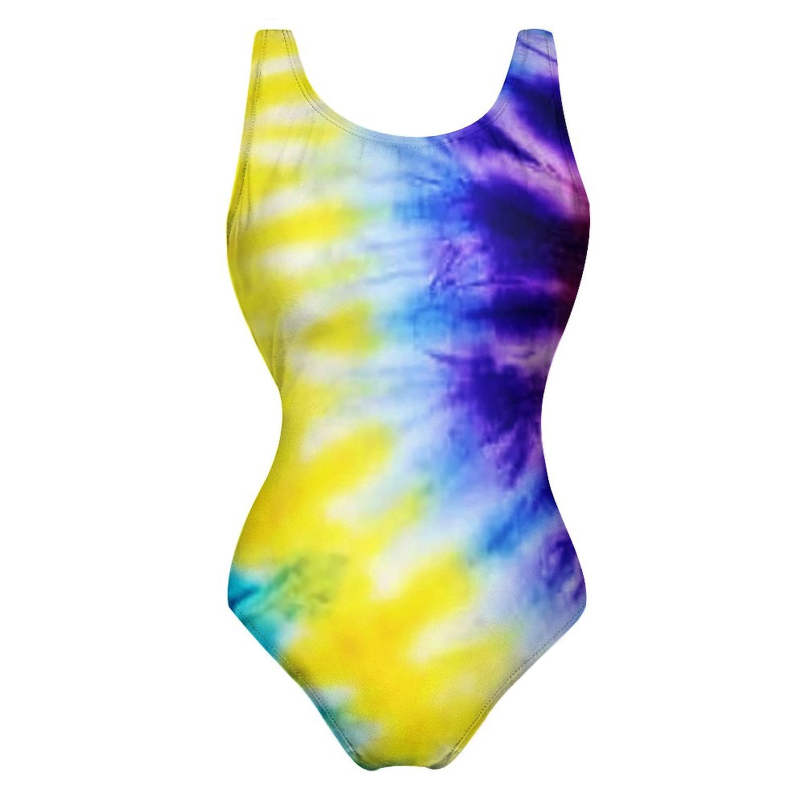 Pink Swimsuit Colorful Art Print One Piece Swimwear Push Up Bodysuit ...