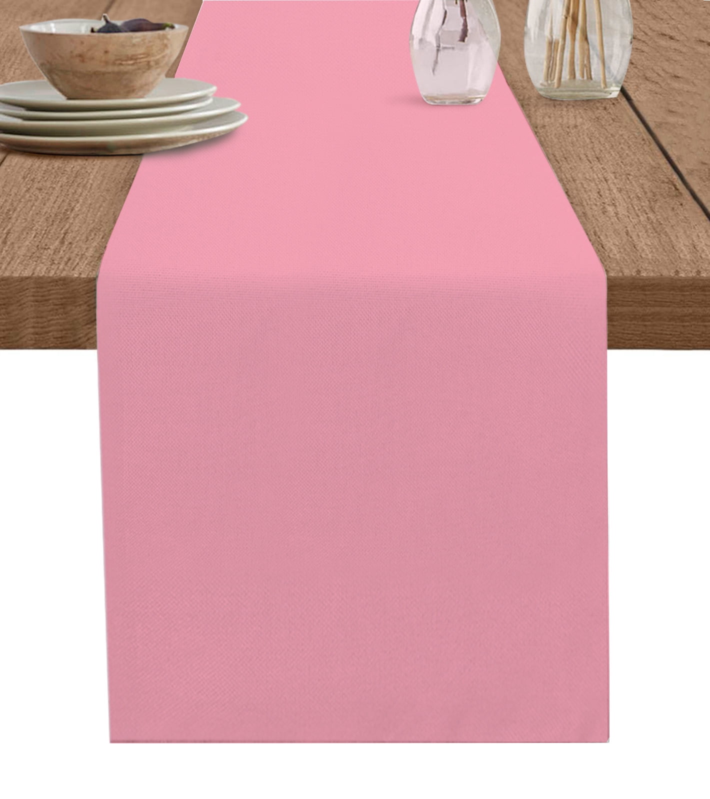 Pink Table Runner Pure Pink Tablerunners 13 x 90 Inch, Table ...