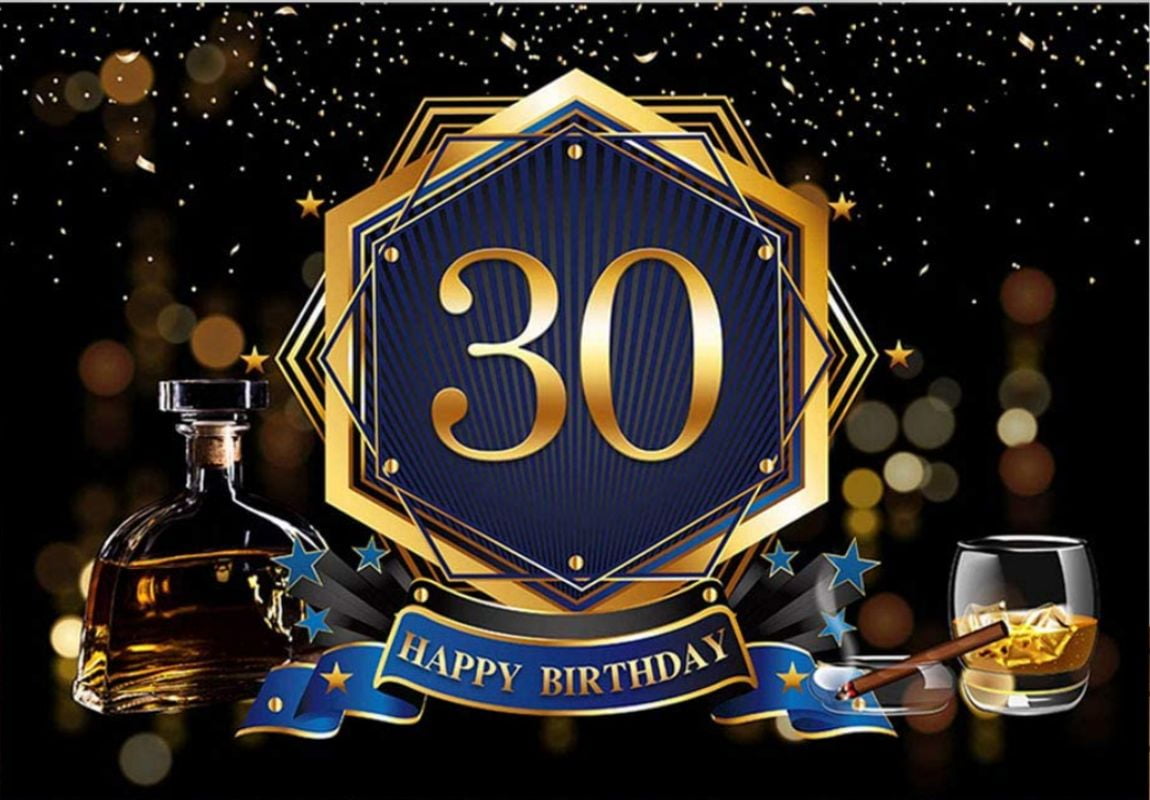 Pink Talk Thirty to Me Backdrop Happy 30th Birthday Party ration Banner ...