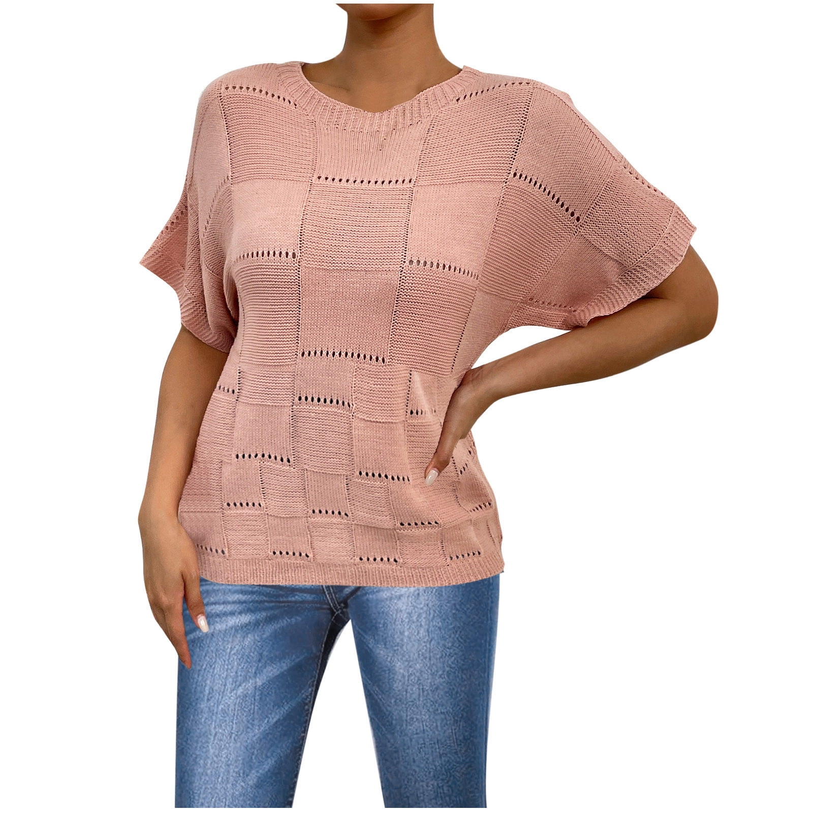Pink Teen Girls Lounge Short Sleeve Hoods Outerwear for Women Boat Neck ...