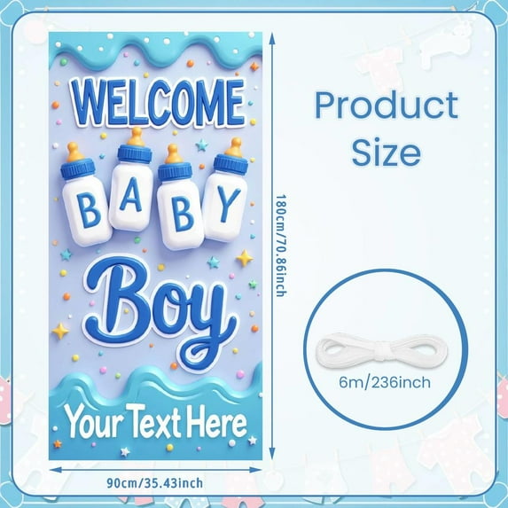 Pink Theme Welcome Baby Banner Cute Design Baby Girl Banner Balloon ...