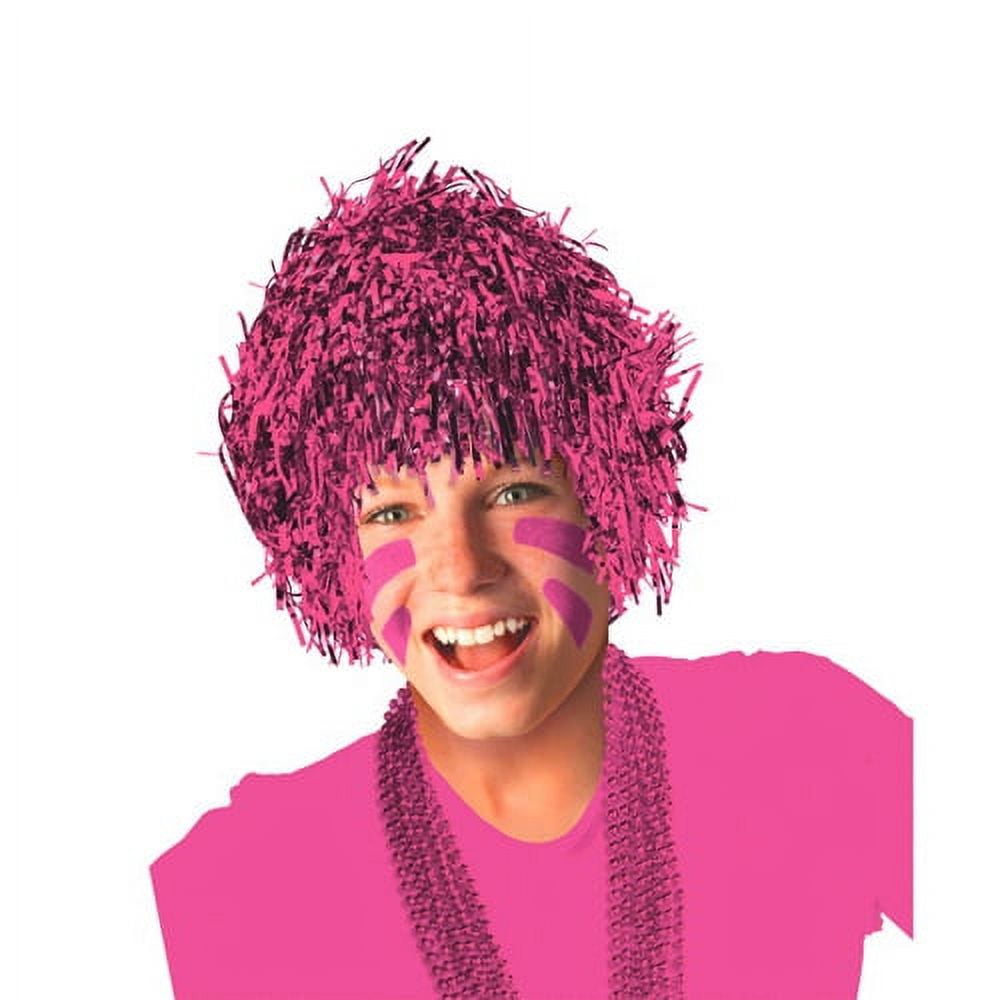 Various Pink Tinsel Fun Wig, Lights Up, Unisex - Walmart.com