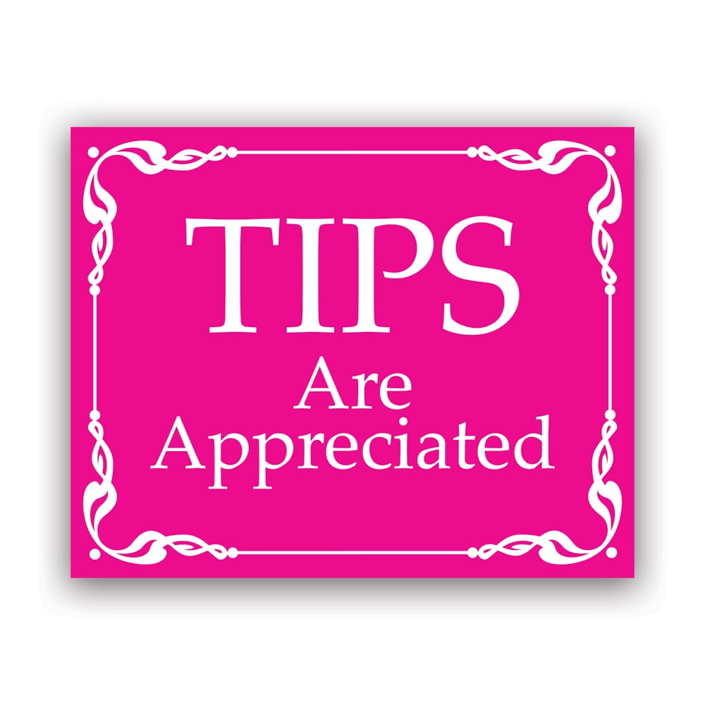 Pink Tips are Appreciated Sticker Decal - Self Adhesive Vinyl ...