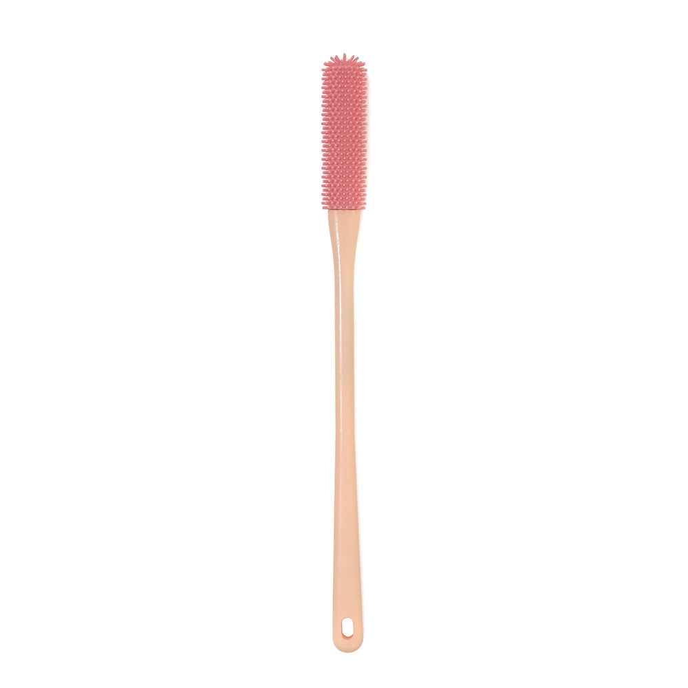Pink Toe Cleaning Brush Soft Bristles Ergonomic Handle Hygienic Foot ...