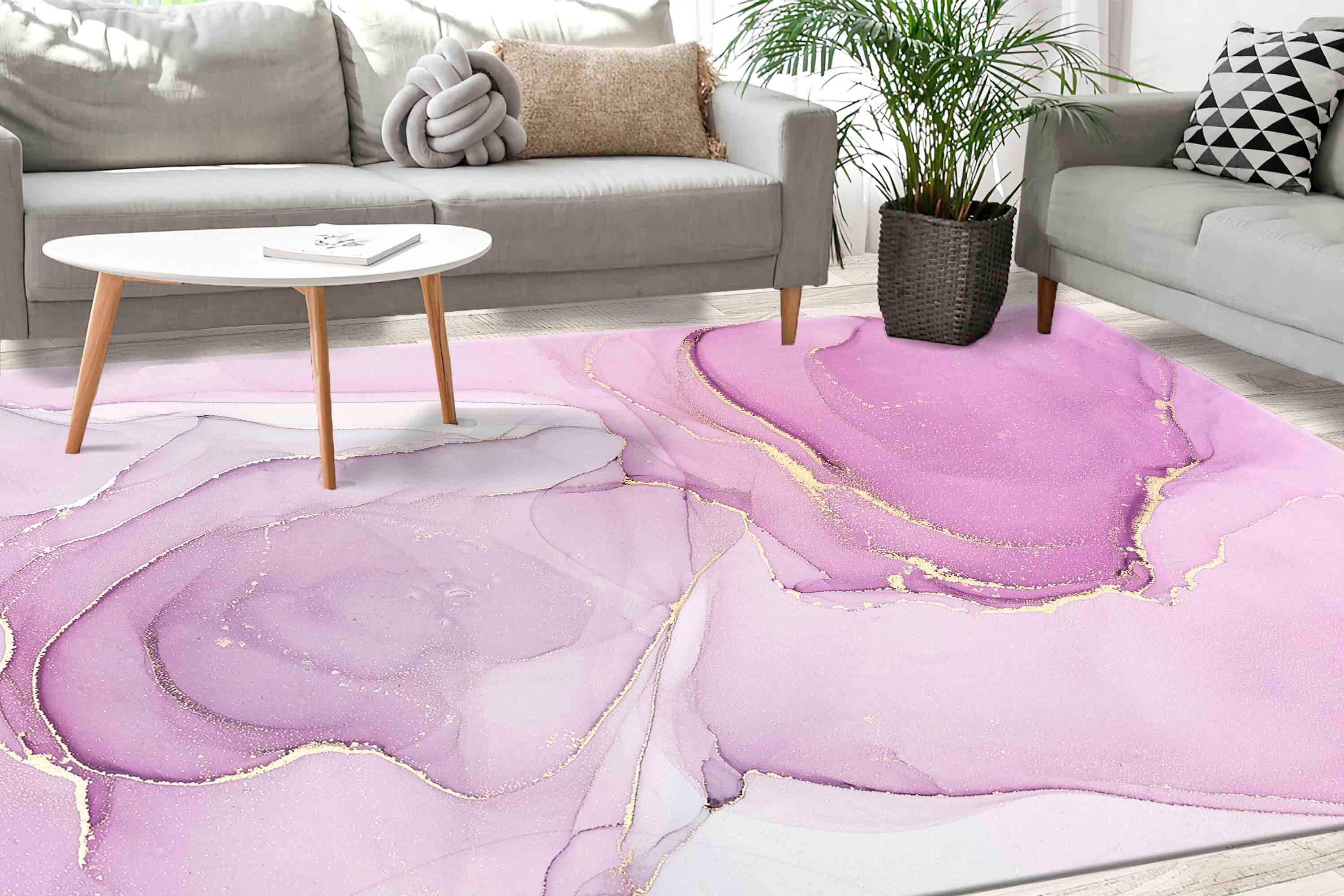 Pink Tones Marble Rugs, Gift Rugs, Office Decor Rugs, Marble Rug ...