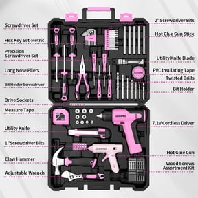 Women's Tool Kits for Home Improvement in Pink, Yellow, and More