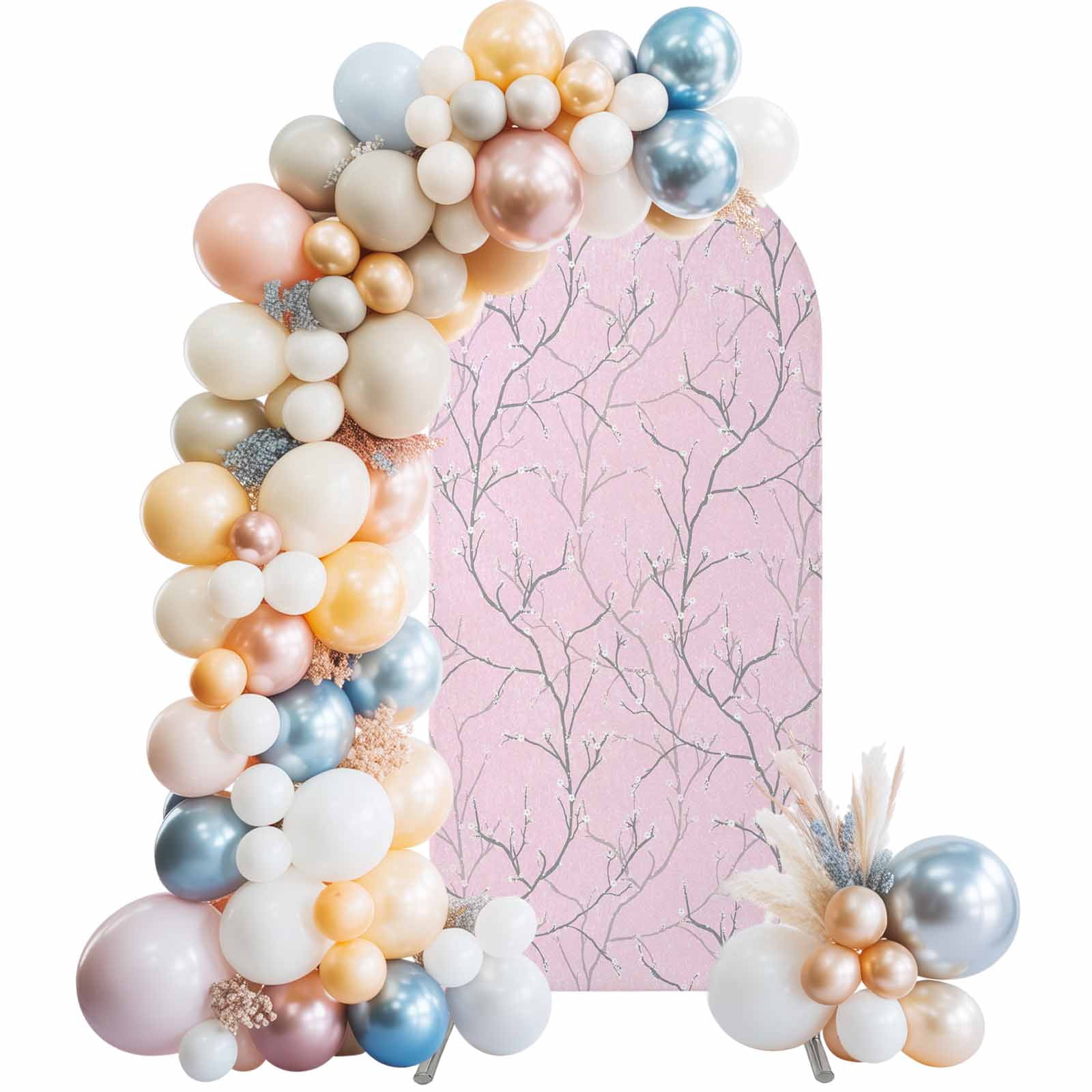 Pink Tree Branch Arch Backdrop Cover 5 FT Retro Classic Art Pink Tree ...