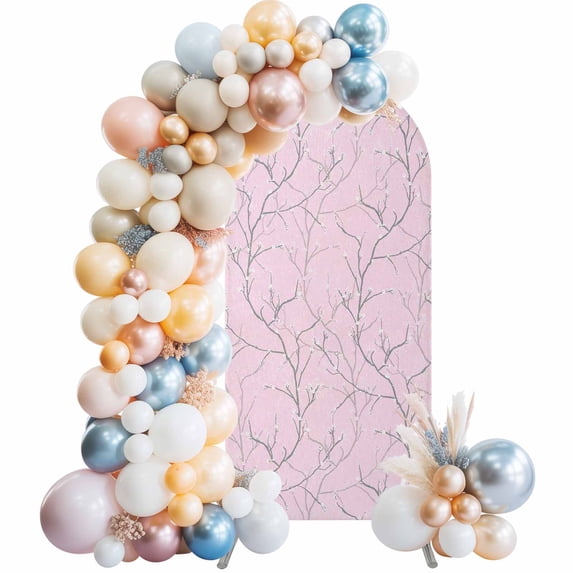 Pink Tree Branch Arch Backdrop Cover 5 FT Retro Classic Art Pink Tree ...