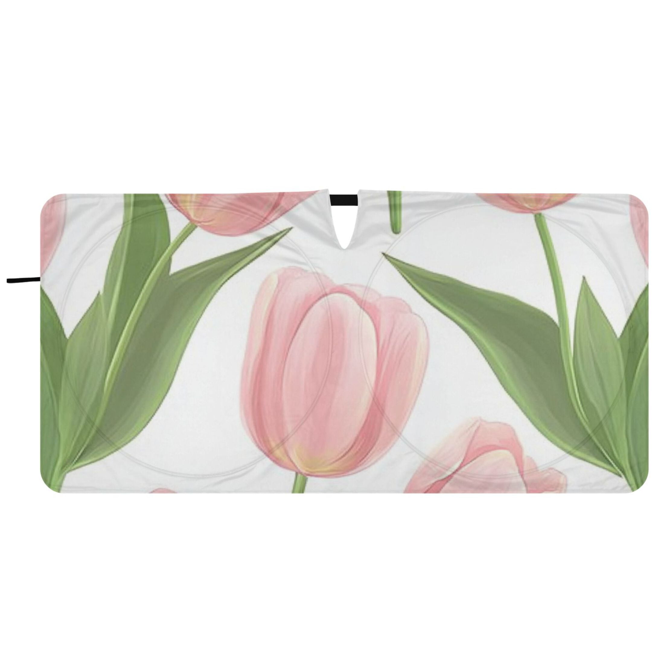 Pink Tulip Flowers Car Windshield Sun Shade Foldable Front Window ...