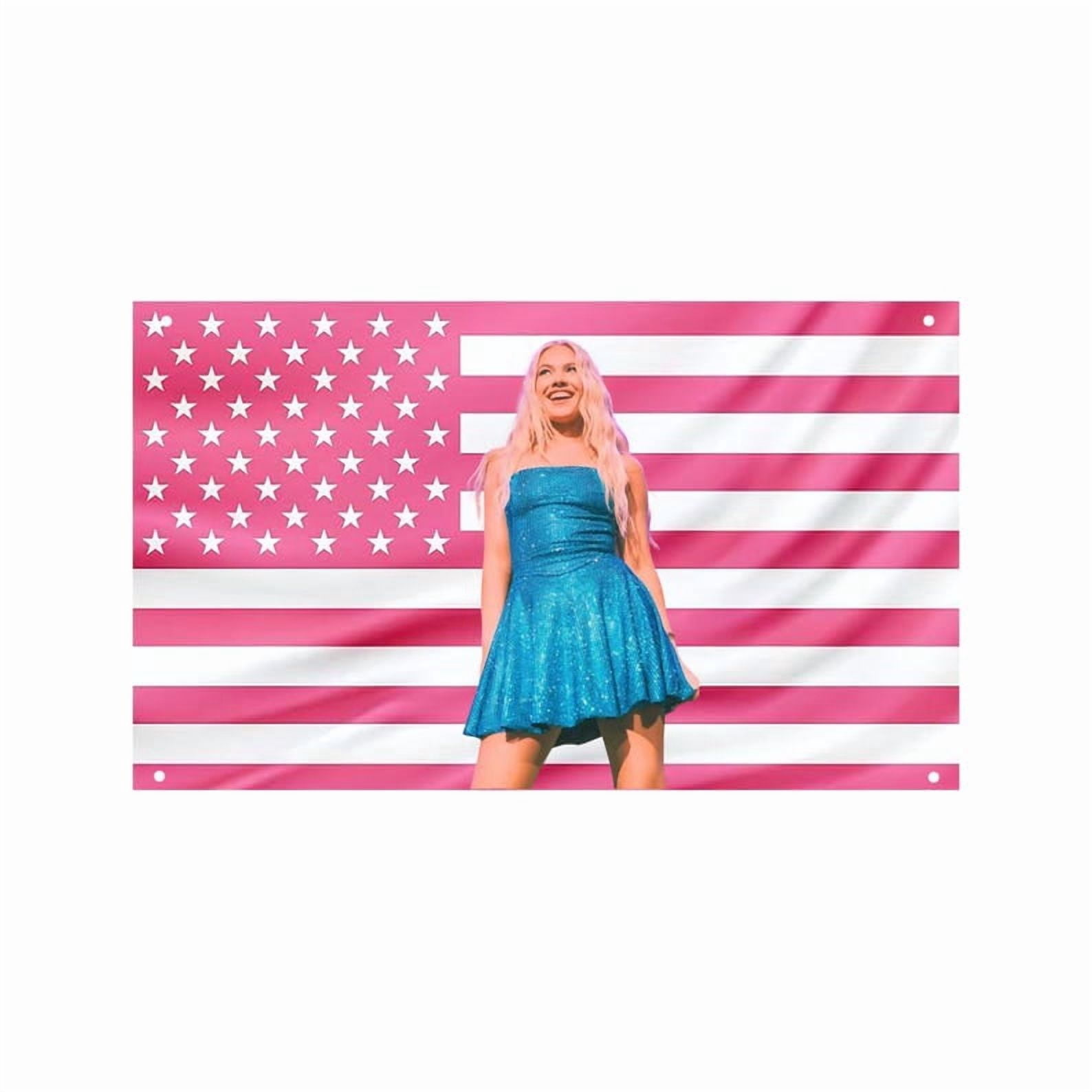 Pink US Flag Pop Singer Aesthetic poster Freya Skye Music Fan Wall Art ...