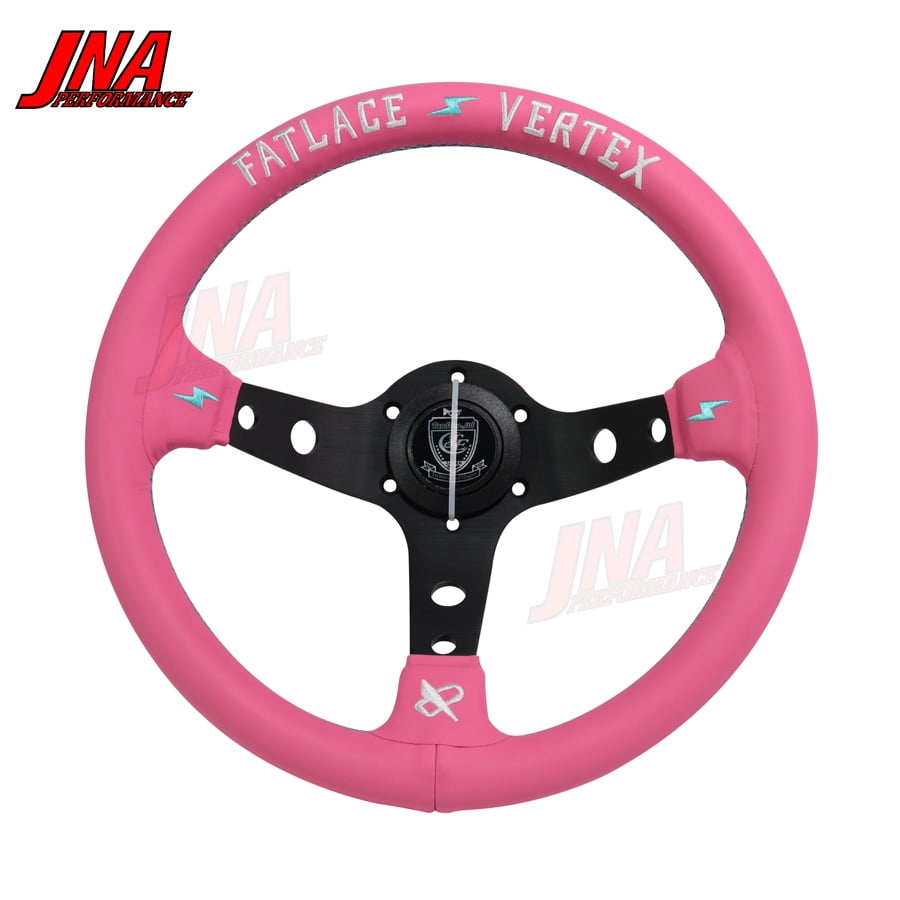 Pink VERTEX Sports Car Steering Wheel 13inch Rally Drifting Racing Car ...