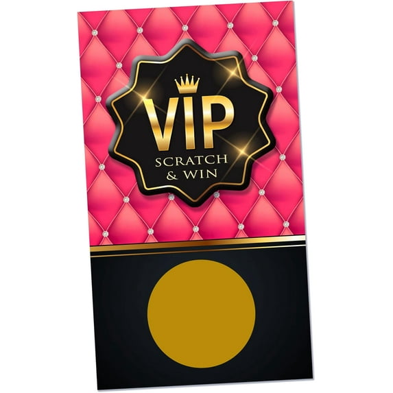 Pink VIP Scratch Off Cards - Walmart.com