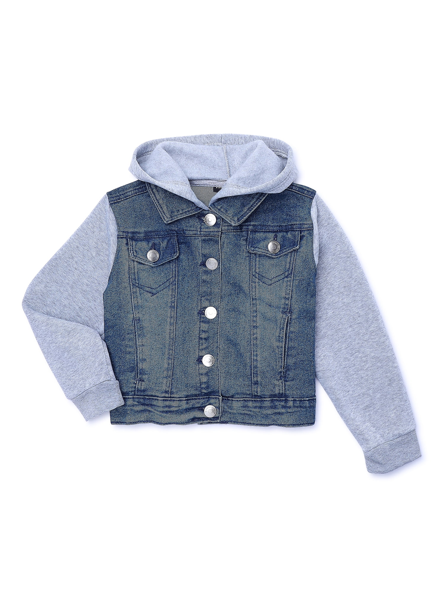 Pink Velvet Girls Denim Jacket, Sizes 4-16 - Walmart.com