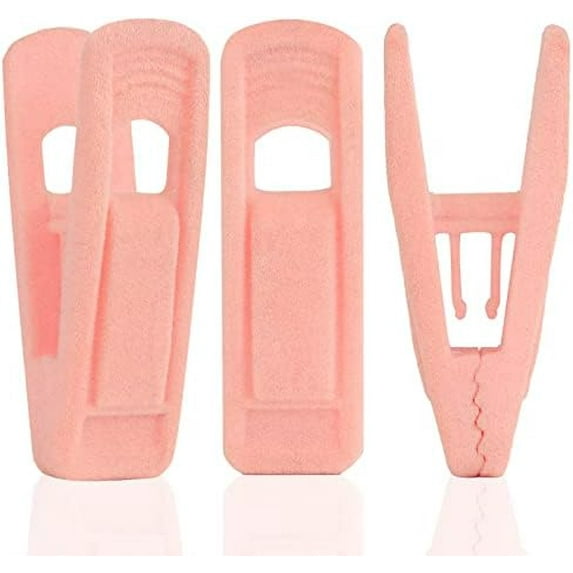 Pink Velvet Hanger Clips Pack of 24, Pants Velvet Clips, Premium Large ...