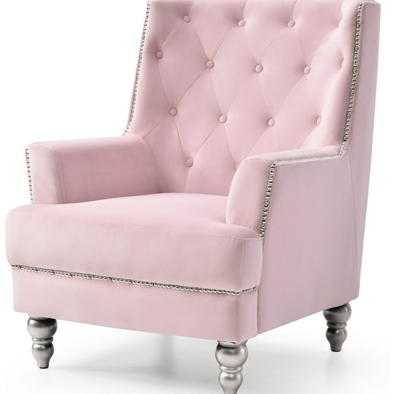 Pink Velvet - Round Arms for Relaxed Seating - Office Break Area ...
