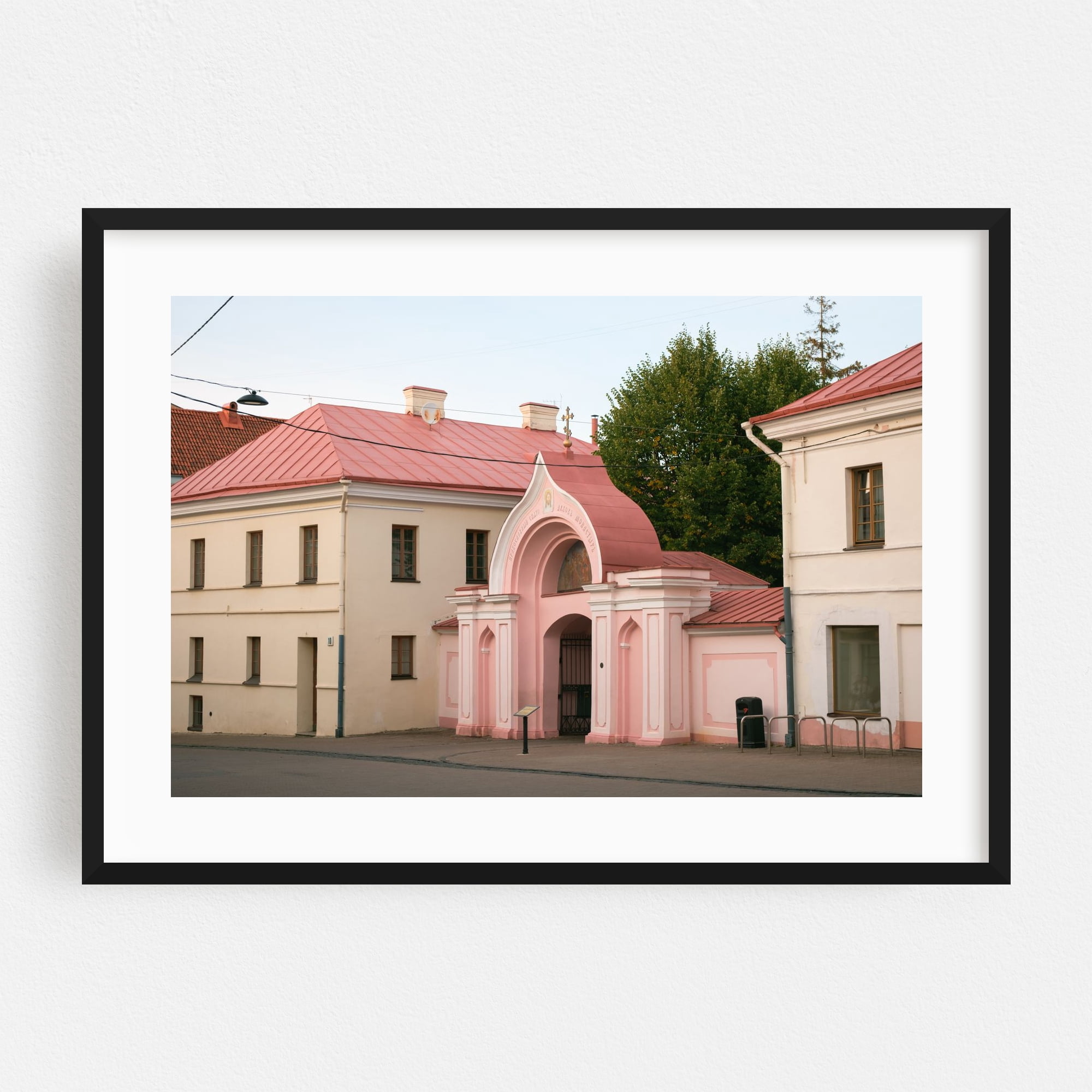 Pink, Vilnius - Vilnius Vilnius Lithuania Photography Black Framed Wall ...