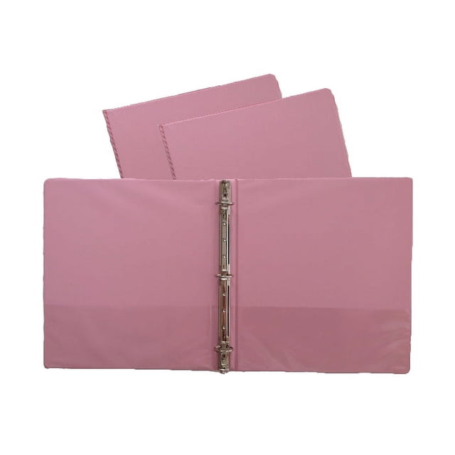 Pink Vinyl Standard 3-Ring Binders, 1-Inch, for 8.5" x 11" Sheets, with ...