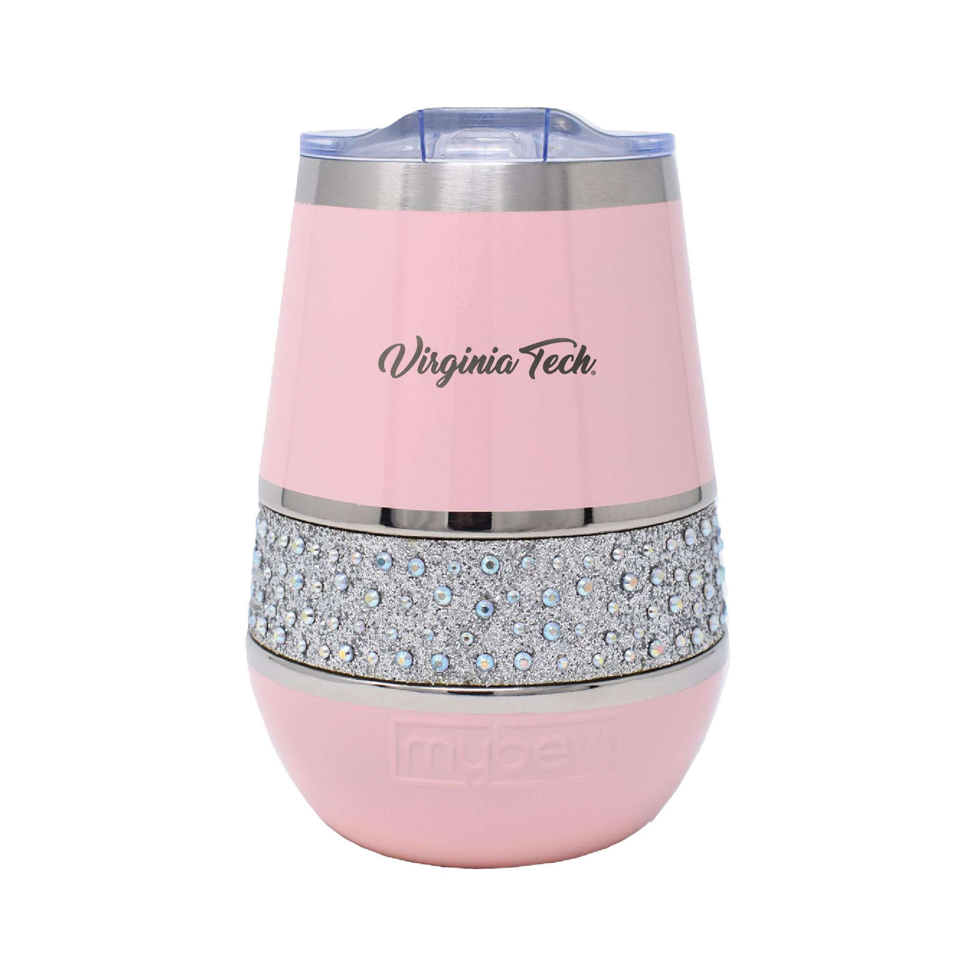 Pink Virginia Tech Hokies 12oz. MyBevi Rhinestone Hollywood Rocks ...
