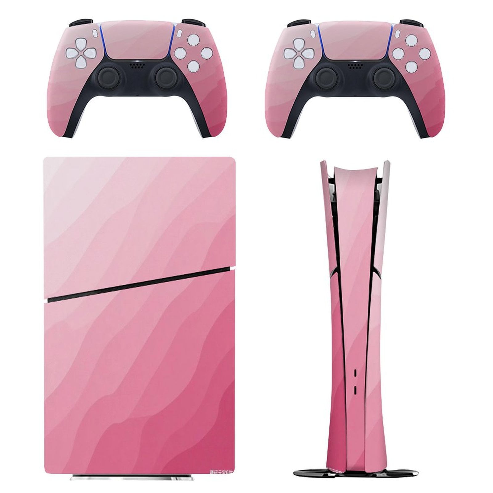 Pink Wave Texture PS5/PS5 Slim Digital Disc Skin Sticker For Console ...