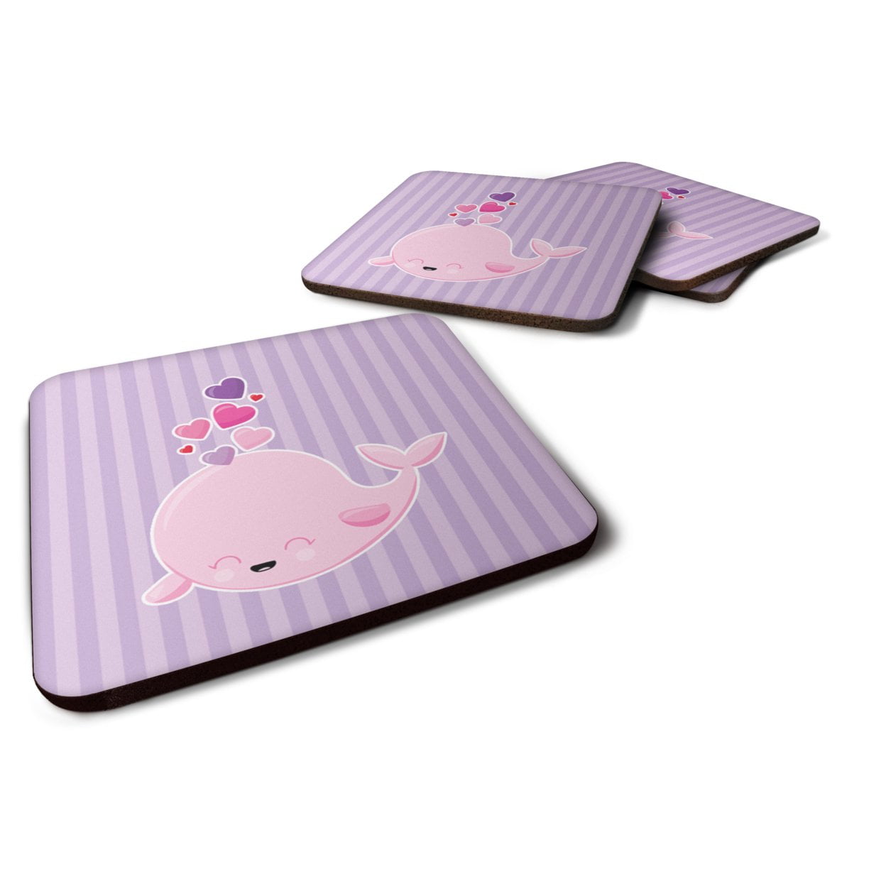 Pink Whale Foam Coaster Set of 4 - Walmart.com