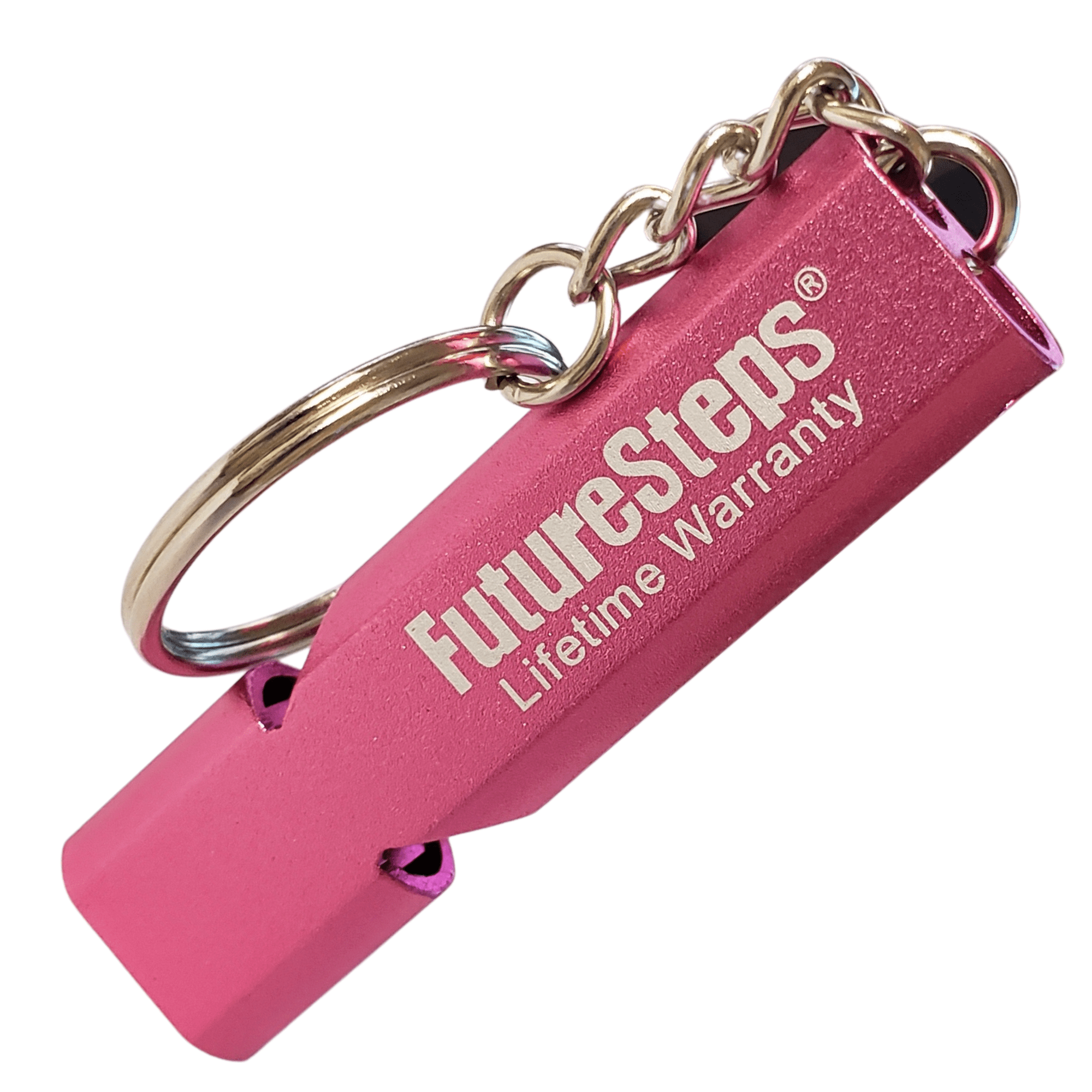 Pink Whistle Two Tube Aluminum alloyed With Lanyard - Loud EDC Whistle ...