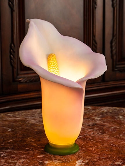 Pink & White Calla Lily Flower Accent Lamp - Walmart.com
