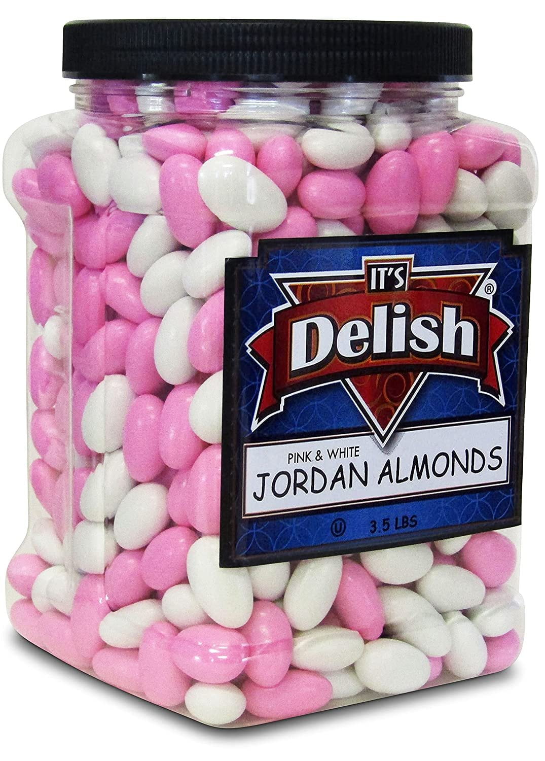 Pink and White Jordan Almonds Mix by Its Delish, 3.5 lbs Jumbo ...