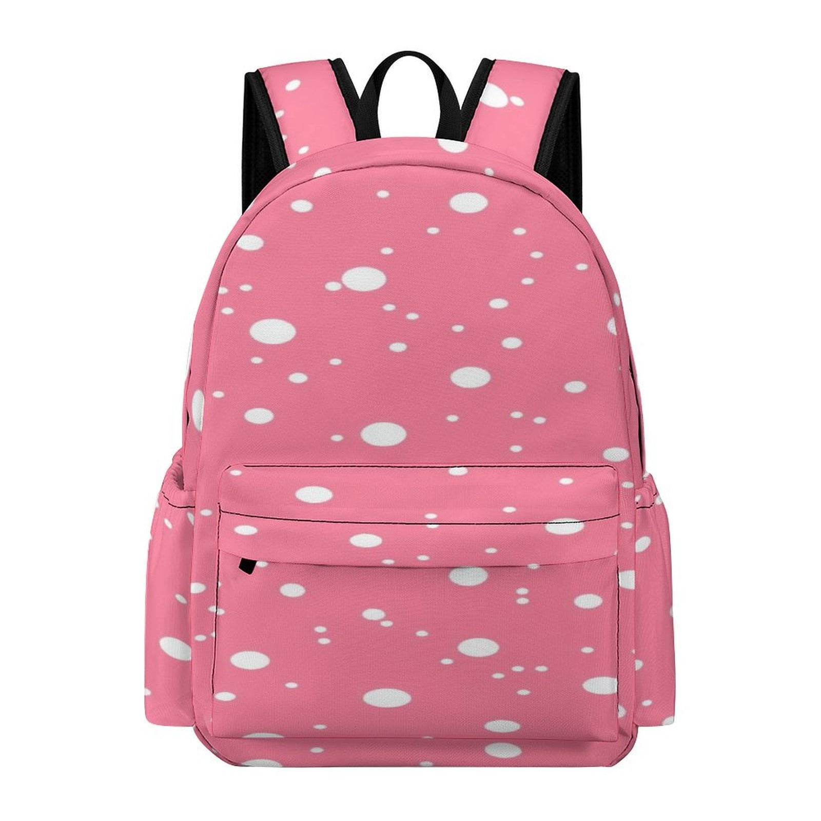 Pink White Polka Dots Backpack Teenagers Student School Bags Laptop ...