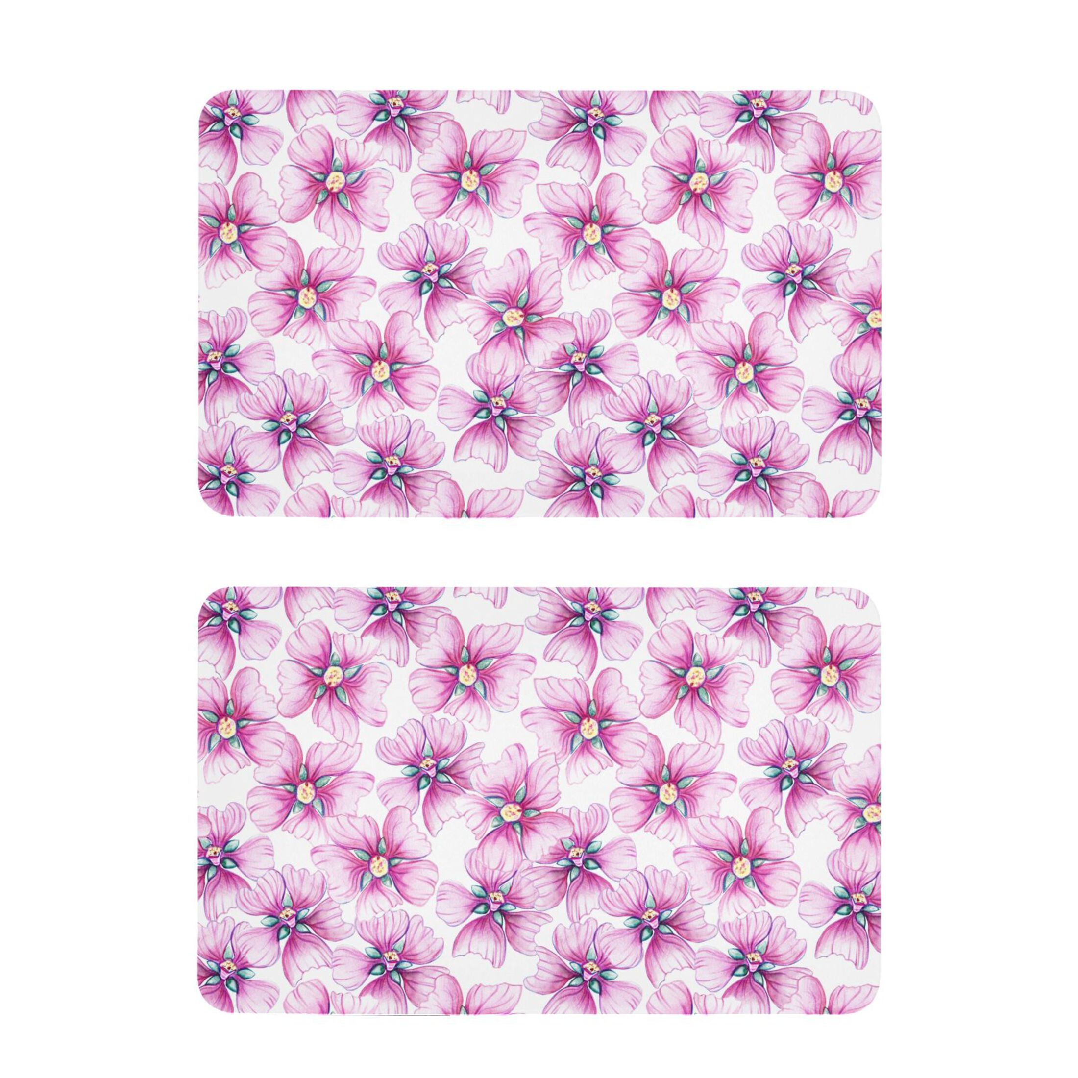 Pink Wildflowers Fridge Magnetic Sticker Refrigerator Magnets Kitchen ...