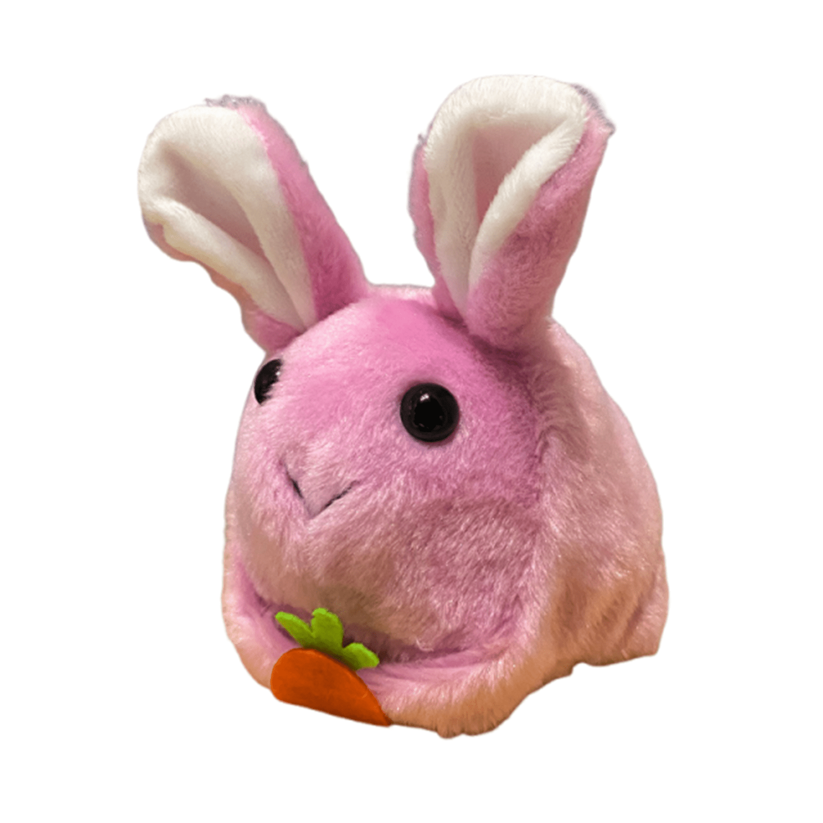 Pink Wind-Up Bunny Plush Toy, Pull String Hopping Stuffed Animal with Wiggling Ears - Walmart.com