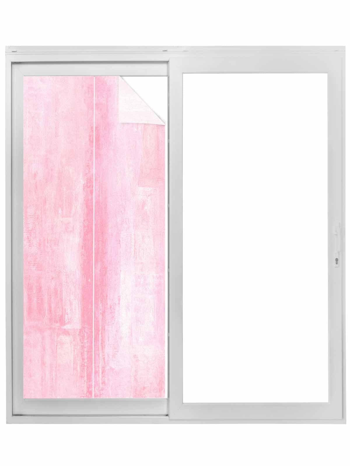 Pink Window Privacy Film Stained Glass Window Film Decorative Windows ...