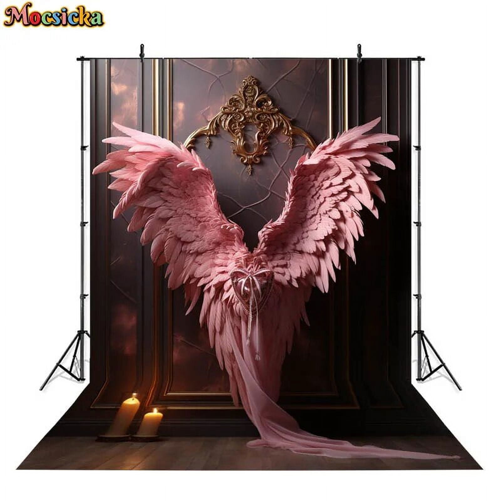 Pink Wings Background For Photography Angel Children Adult Girl ...