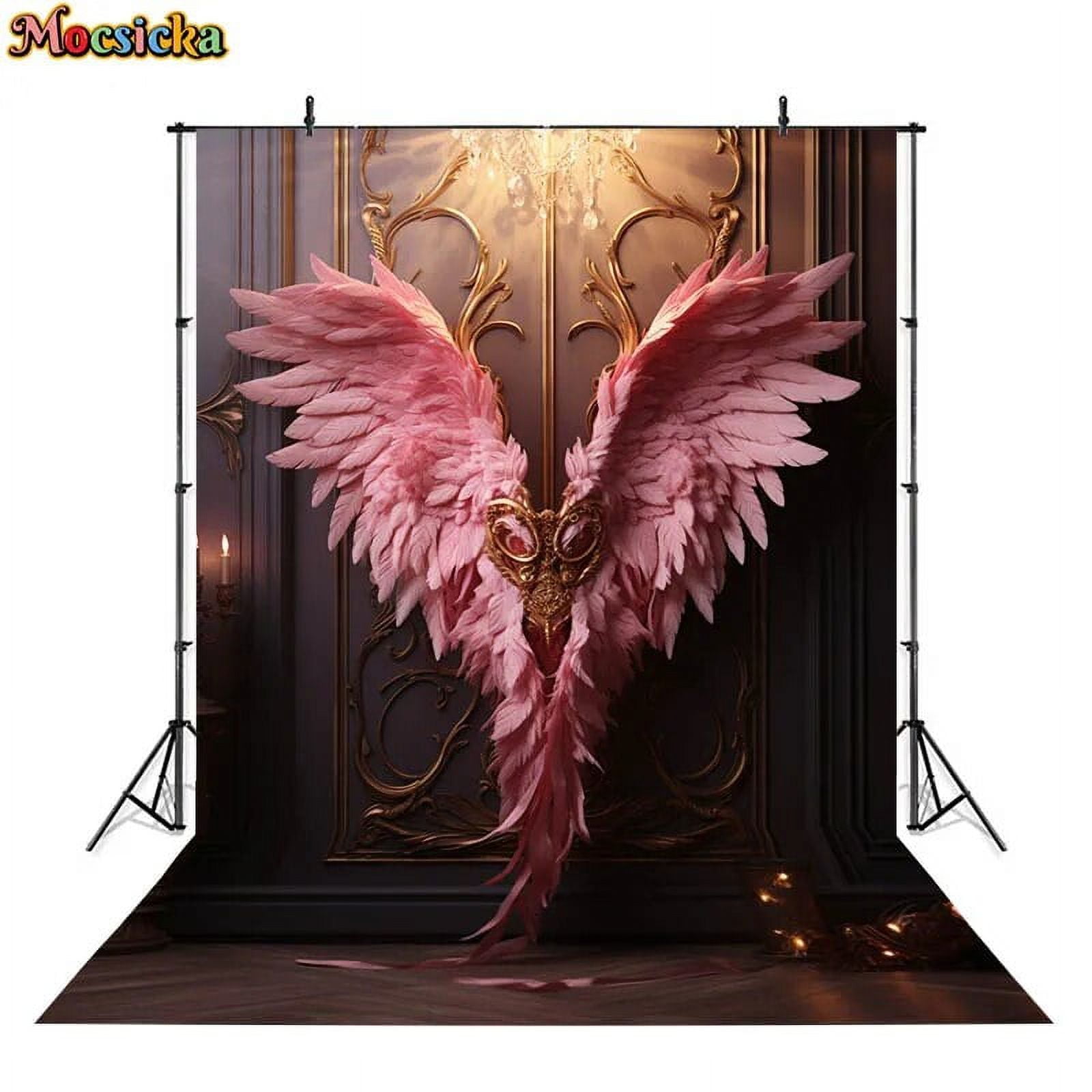 Pink Wings Background For Photography Angel Children Adult Girl ...