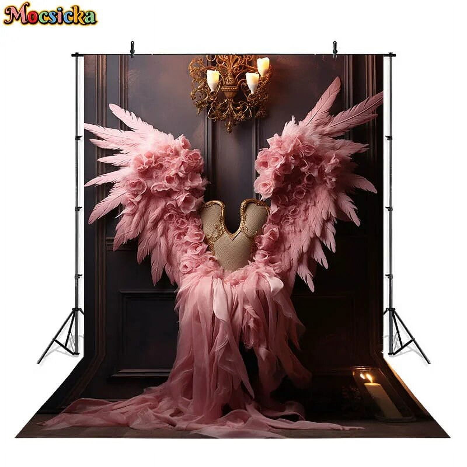 Pink Wings Background For Photography Angel Children Adult Girl ...