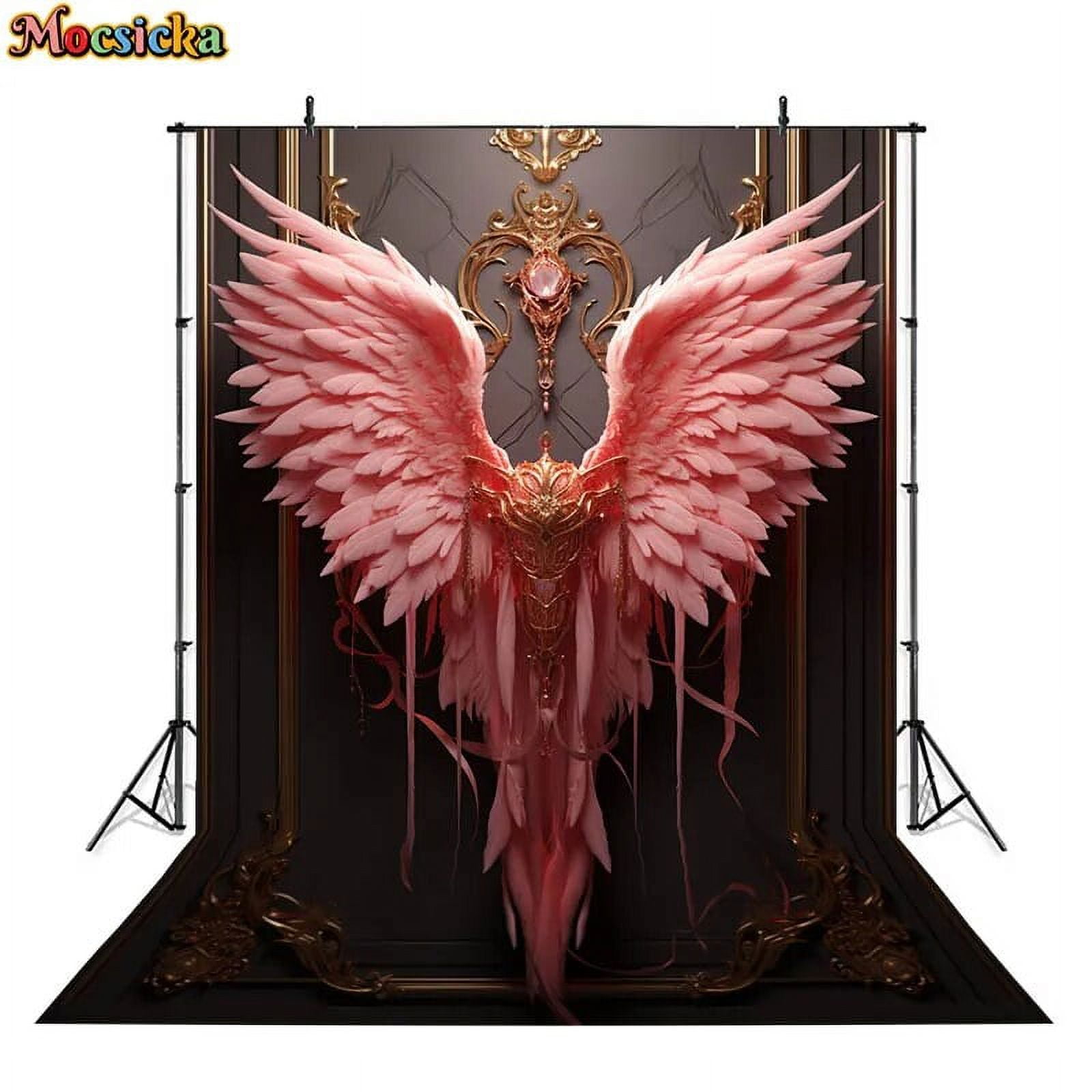 Pink Wings Background For Photography Angel Children Adult Girl ...
