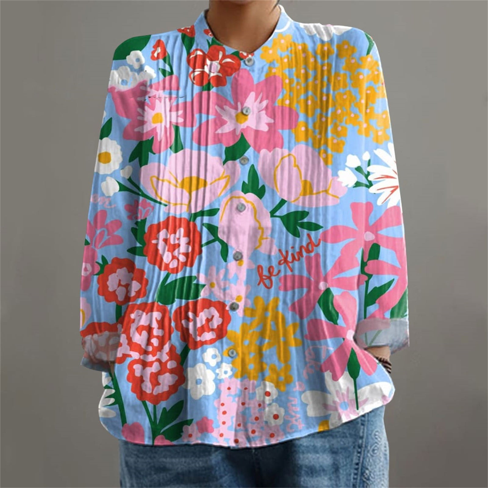 Pink Womens Summer Tops Women’s Pleated Shirt with Retro Front Pleats ...