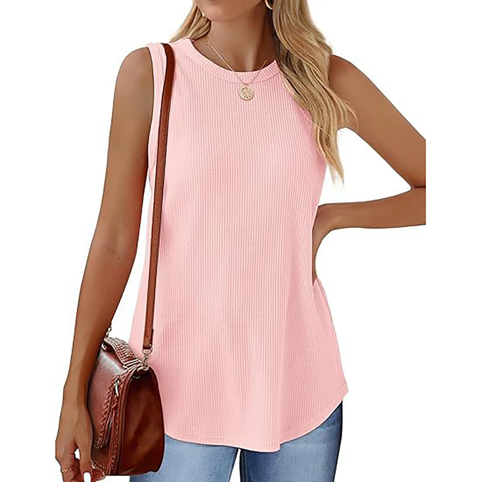 Pink Womens Undershirts Camisole, Sleeveless Women's Undershirts ...
